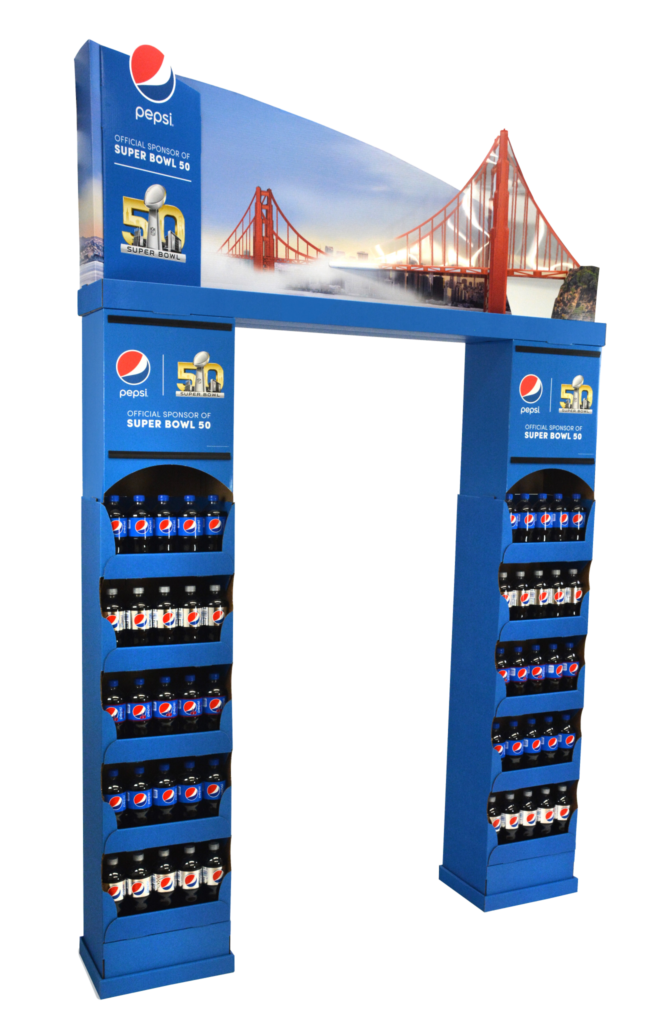 Pepsi Superbowl 50 Spanner Display | Great Northern Instore