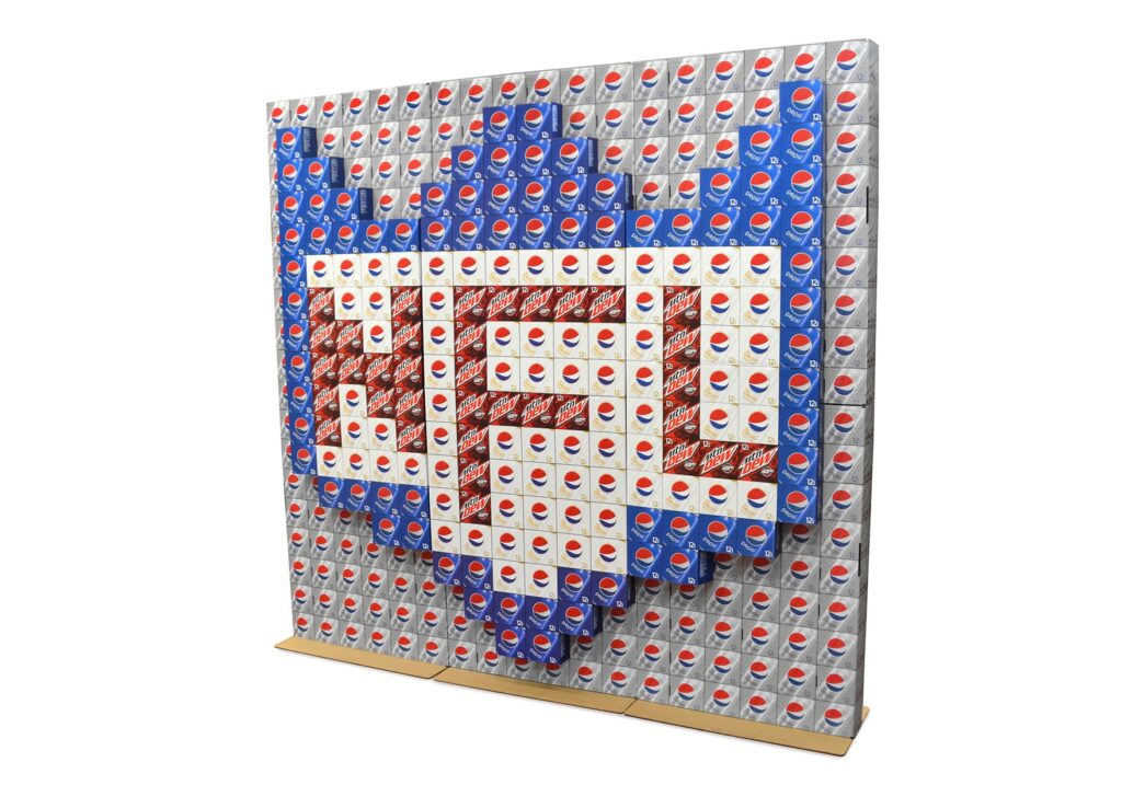 Pepsi NFL Product Wall Display | Great Northern Instore